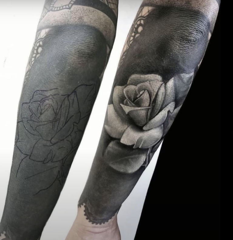 Can You Tattoo White Over Black? - TattooProfy